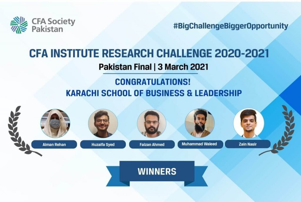 KSBL Wins CFA Challenge Pakistan - another consecutive year - Karachi ...