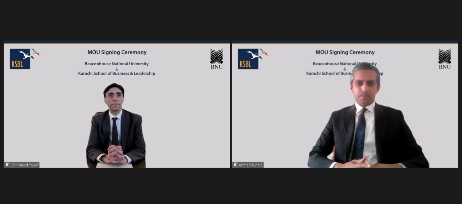 KSBL & BNU Sign MoU to Advance Academic Excellence - Karachi School of ...